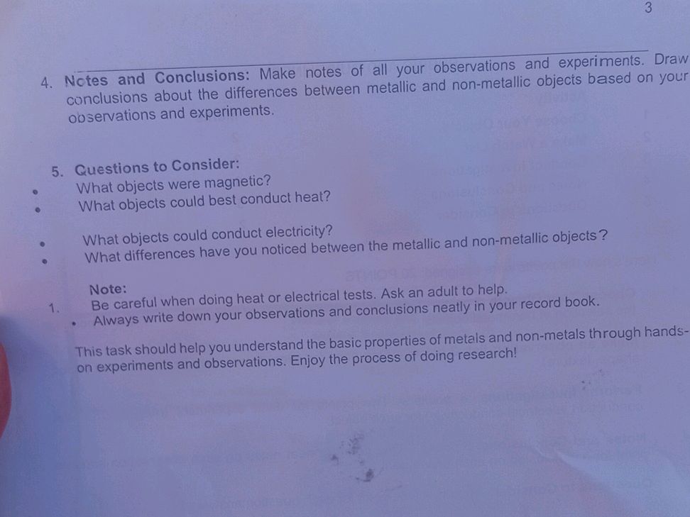 4. Notes and Conclusions: Make notes of all | StudyX