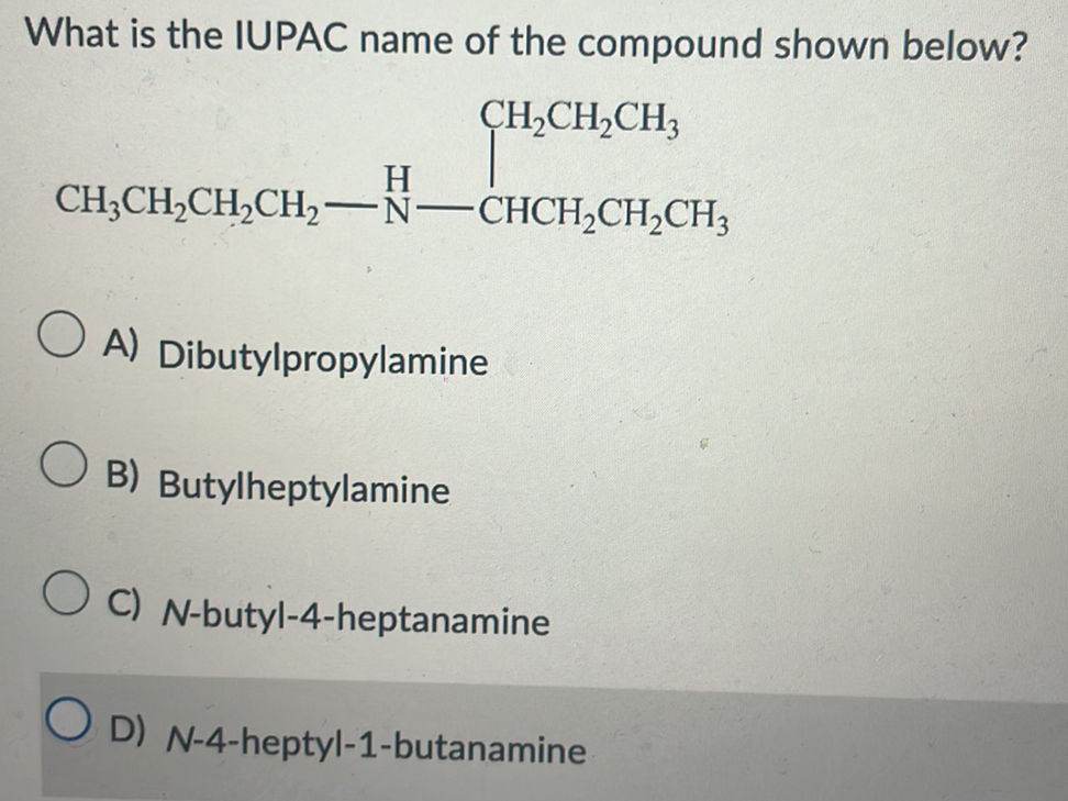 What is the IUPAC name of the compound shown | StudyX