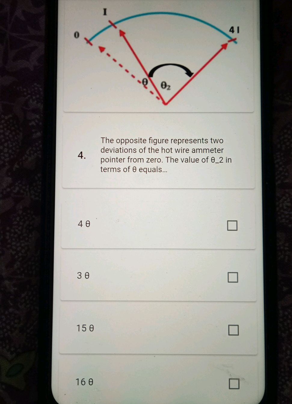 4. The opposite figure represents two | StudyX