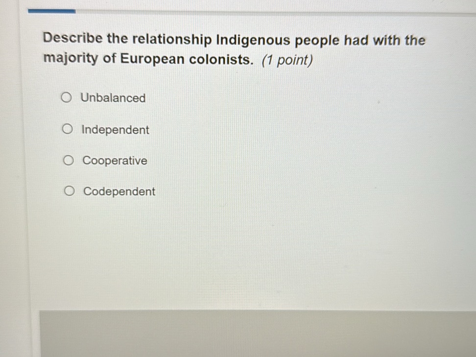 Describe the relationship Indigenous people | StudyX