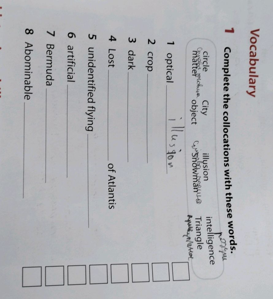 1 Complete the collocations with these | StudyX