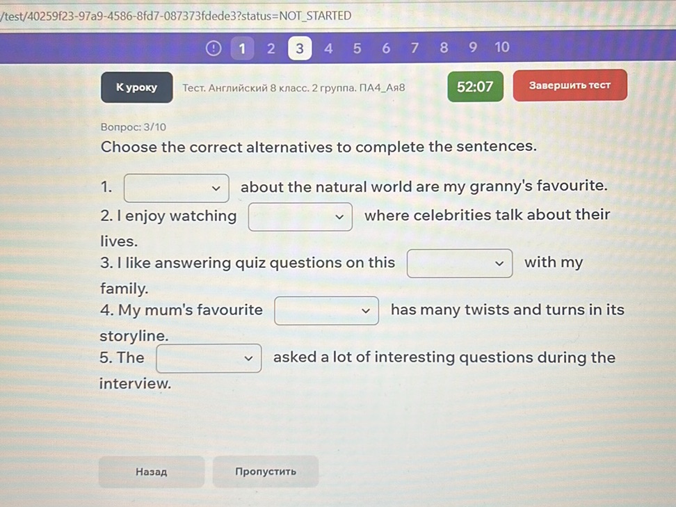 Choose the correct alternatives to complete | StudyX