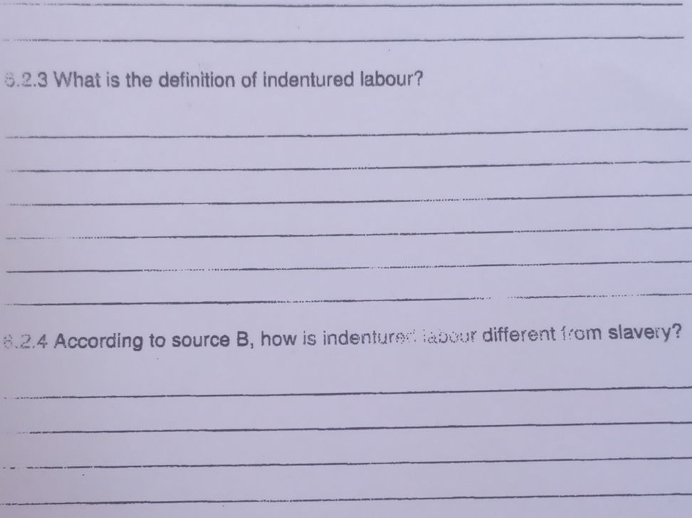 5.2.3 What is the definition of indentured | StudyX