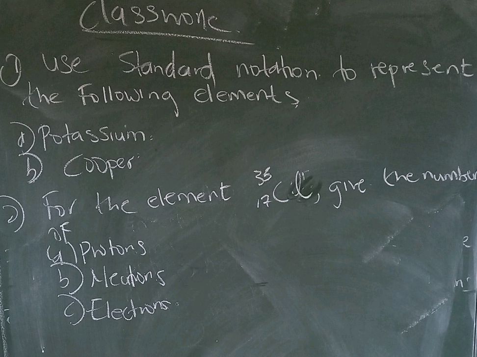 ① use Standard notation to represent the | StudyX