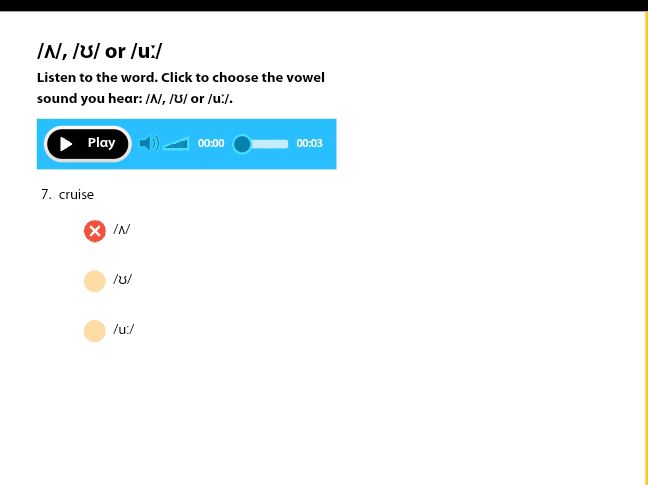 Listen to the word. Click to choose the | StudyX