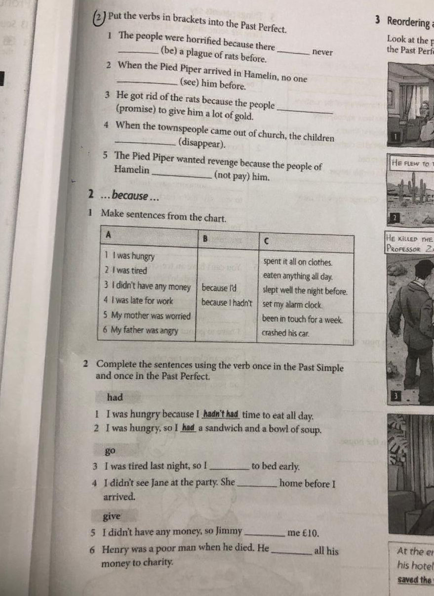 1. Put the verbs in brackets into the Past | StudyX