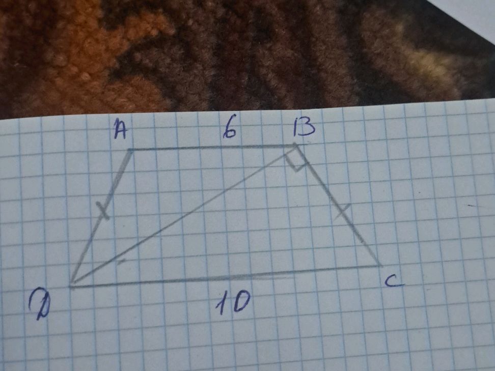 The image shows a trapezoid with the | StudyX