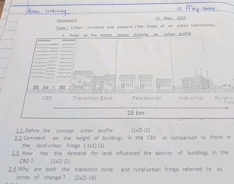 1. Refer to the sketch below showing an | StudyX