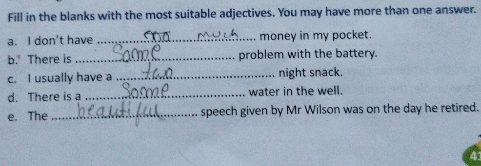 Fill in the blanks with the most suitable | StudyX