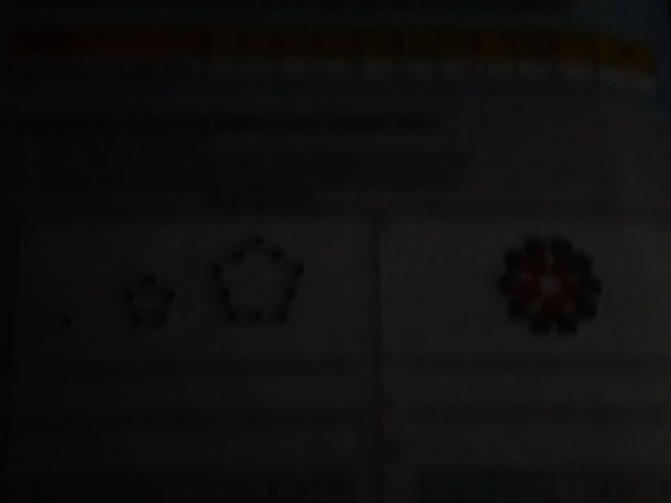 The image contains a sequence of shapes. The | StudyX