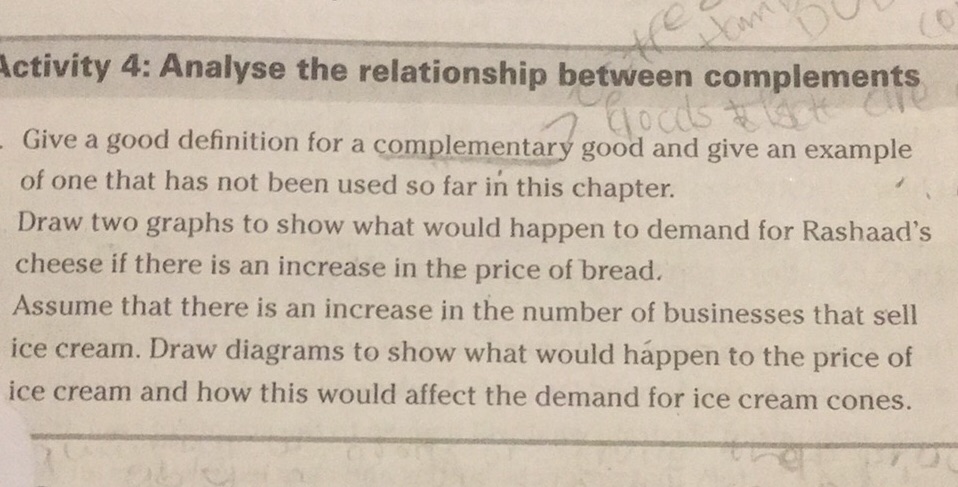 Give a good definition for a complementary | StudyX