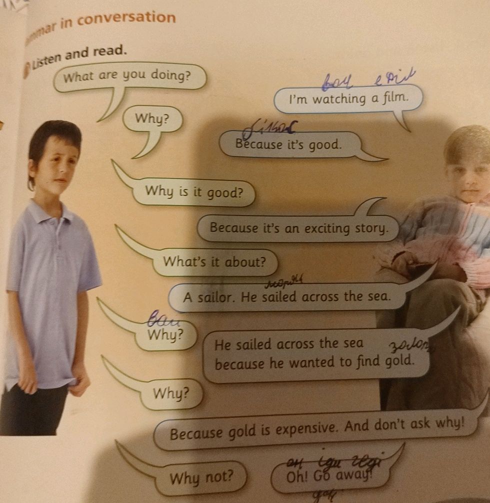 Listen and read. What are you doing? Why? | StudyX