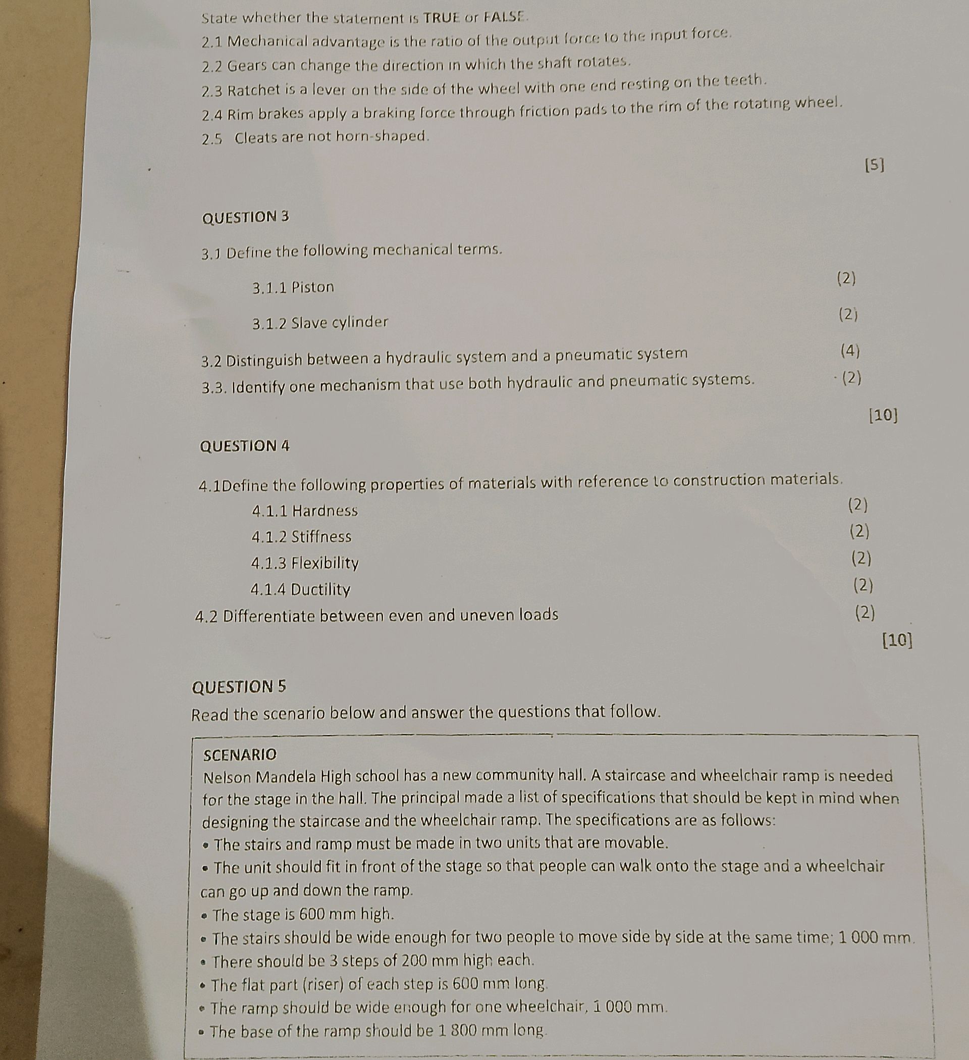 State whether the statement is TRUE or | StudyX