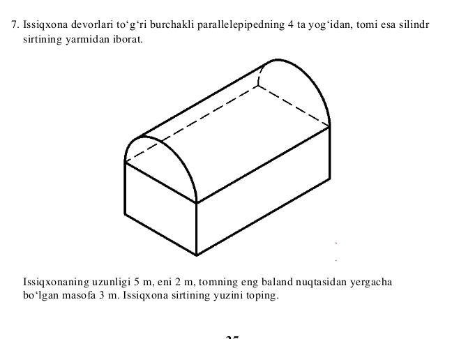 7. Issiqxona devorlari to'g'ri burchakli | StudyX