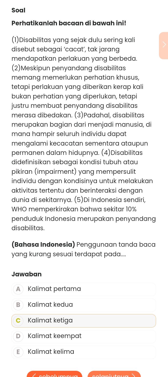 (Bahasa Indonesia) Penggunaan tanda baca | StudyX