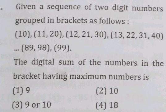 Given a sequence of two digit numbers | StudyX