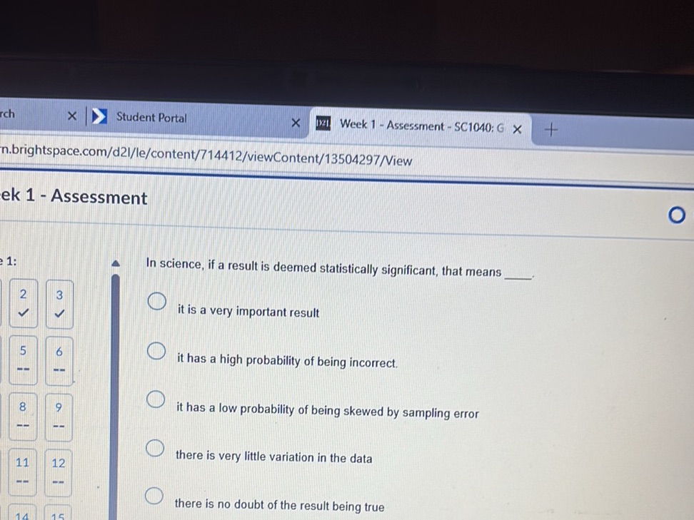 In science, if a result is deemed
