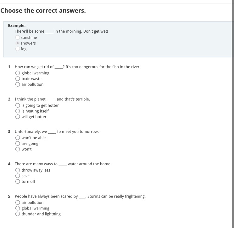 Choose the correct answers. Example: | StudyX