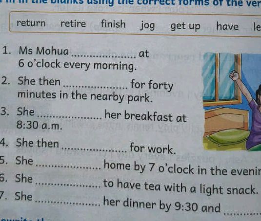 Fill in the blanks using the correct forms | StudyX