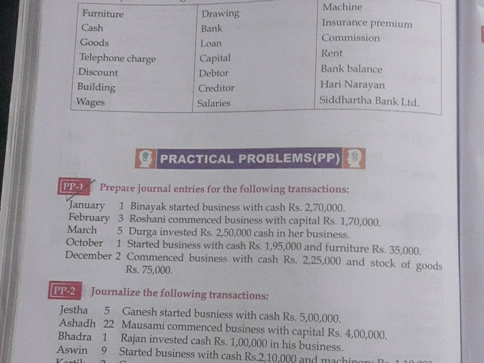 PP-1 Prepare journal entries for the | StudyX