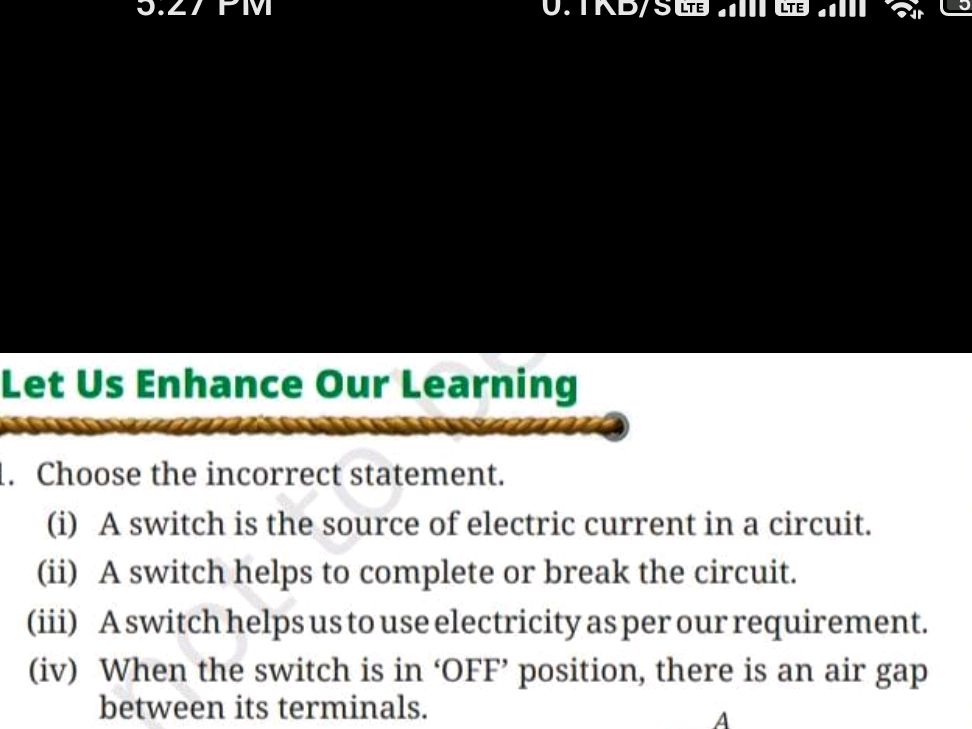1. Choose the incorrect statement. (i) A | StudyX