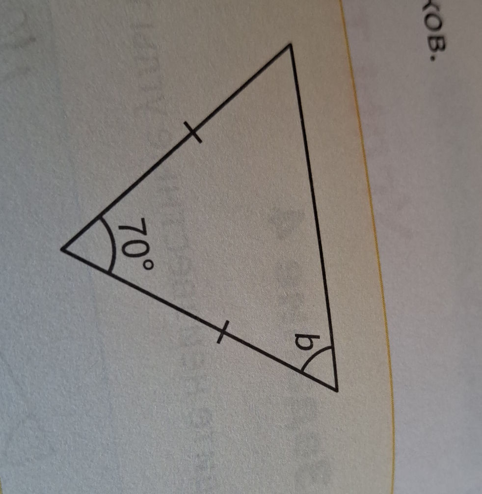 The image shows an isosceles triangle with | StudyX