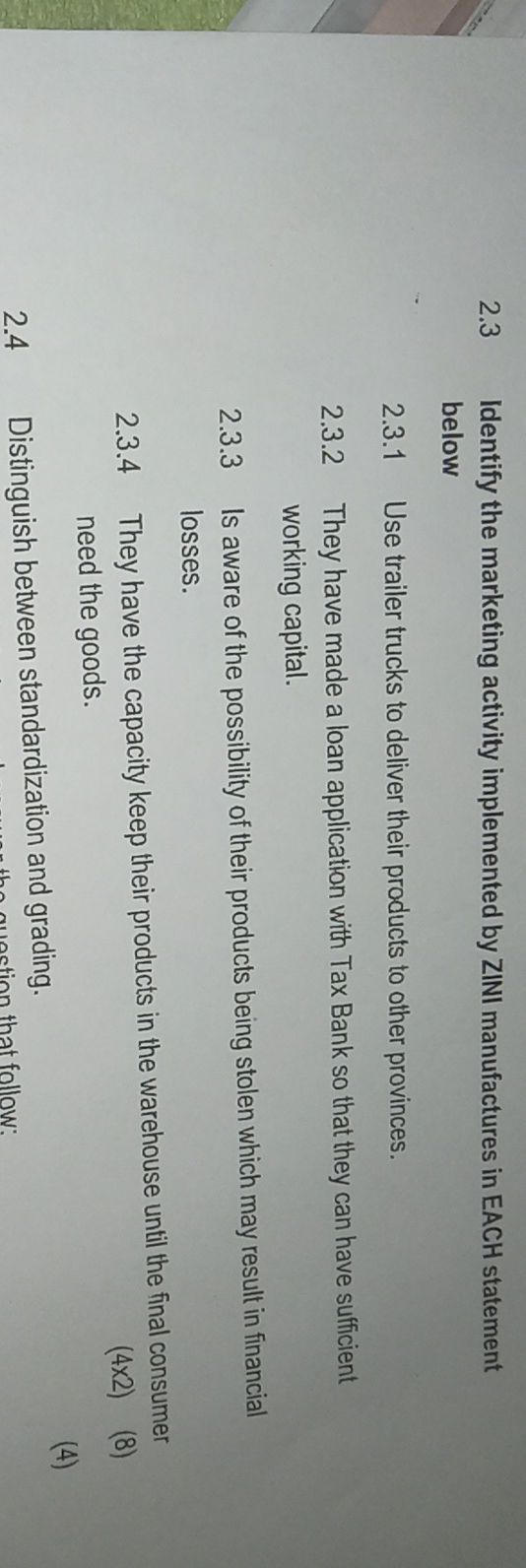 2.3 Identify the marketing activity | StudyX