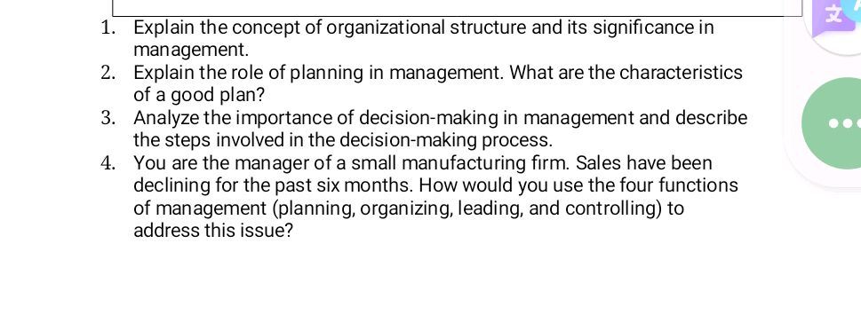 1. Explain the concept of organizational | StudyX