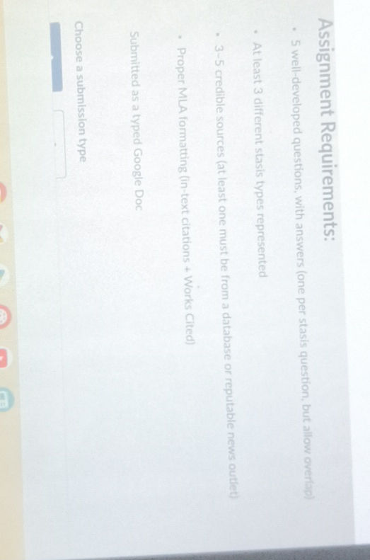 Assignment Requirements: 5 well-developed | StudyX