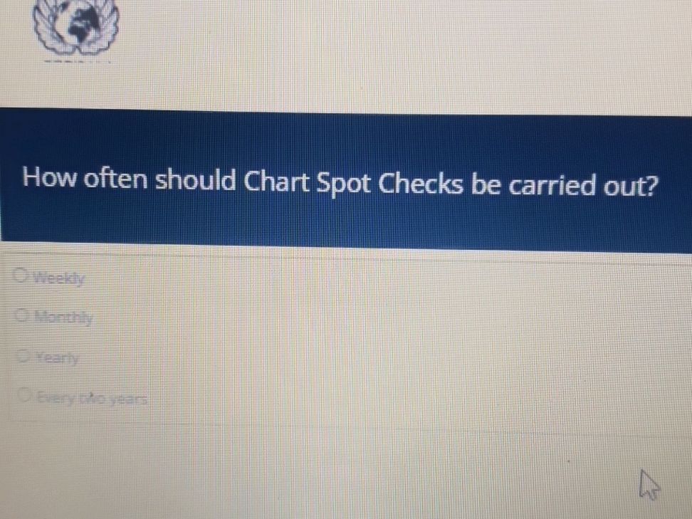 How often should Chart Spot Checks be | StudyX