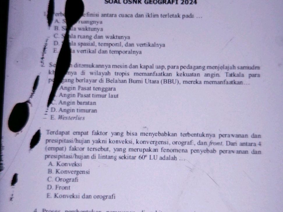 1. Definisi antara cuaca dan iklim terletak | StudyX