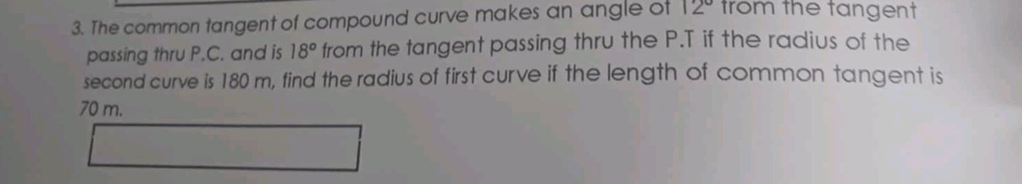3. The common tangent of compound curve | StudyX