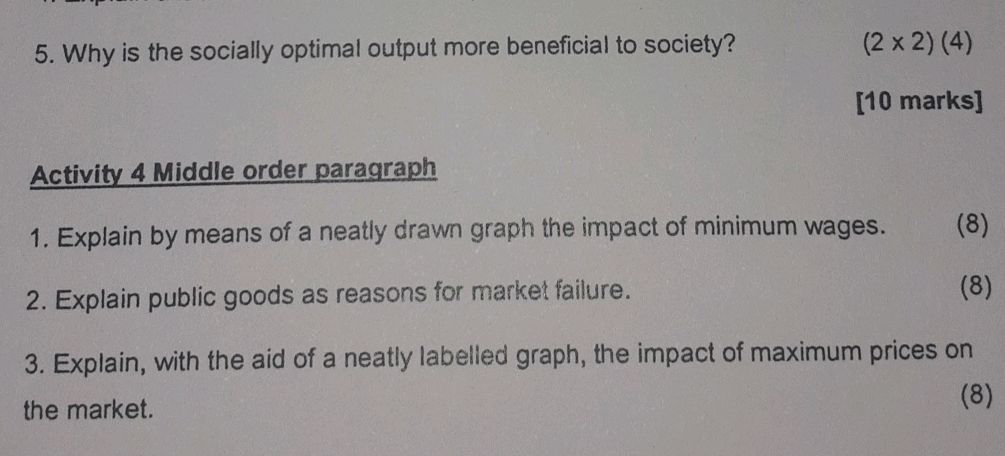 5. Why is the socially optimal output more | StudyX