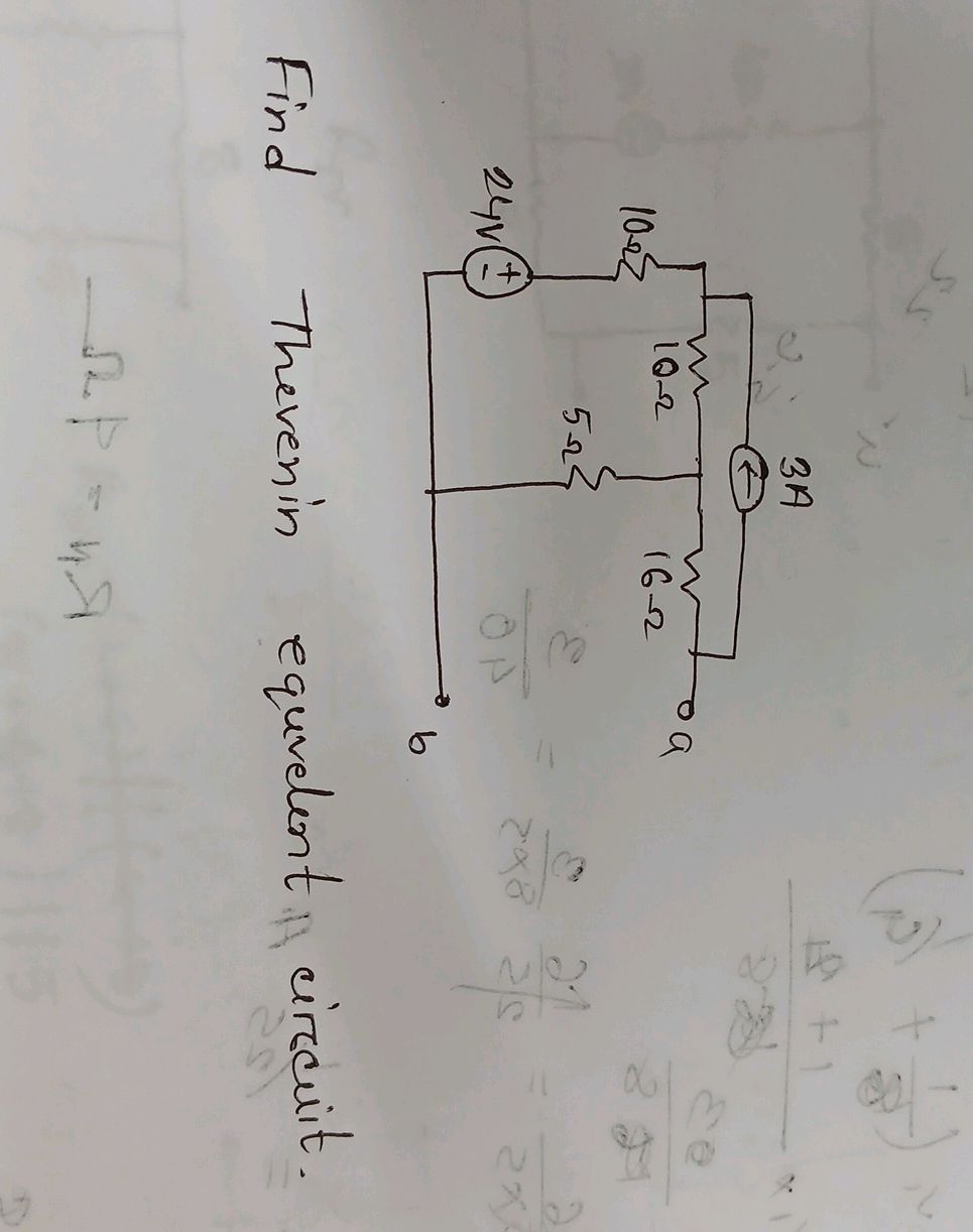 Find Thevenin equivalent circuit | StudyX
