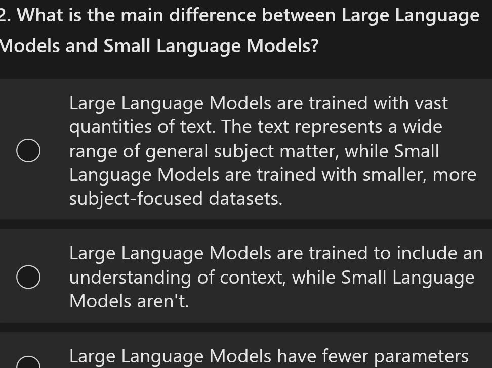 2. What is the main difference between Large | StudyX