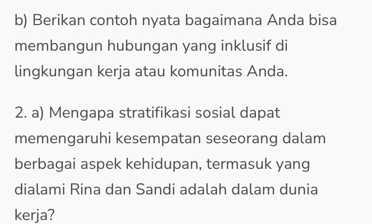 b) Berikan contoh nyata bagaimana Anda bisa | StudyX