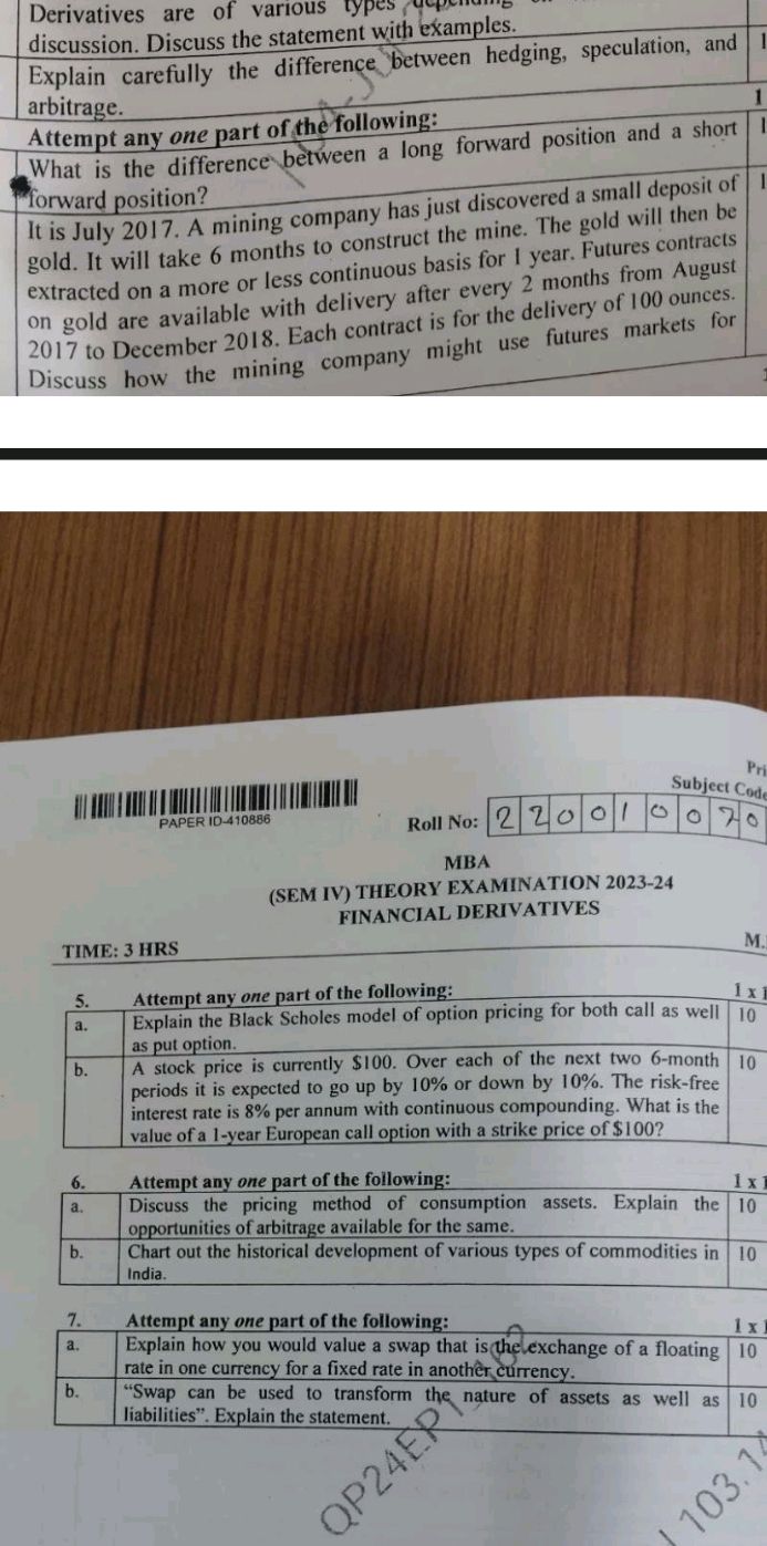 Attempt any one part of the following: What | StudyX