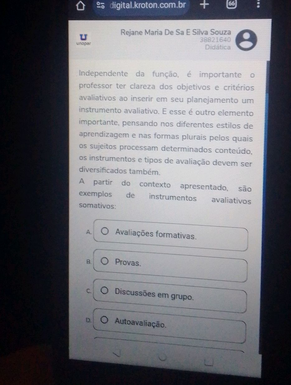 A partir do contexto apresentado, são | StudyX