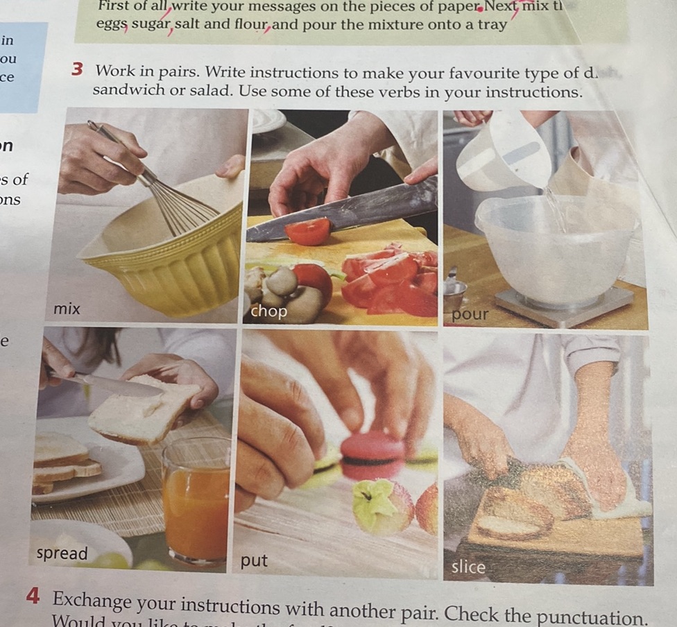 3 Work in pairs. Write instructions to make | StudyX