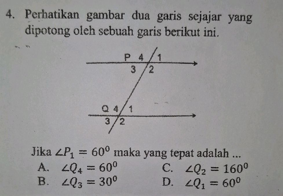 Perhatikan gambar dua garis sejajar yang | StudyX