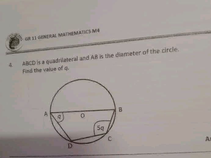 ABCD is a quadrilateral and AB is the | StudyX