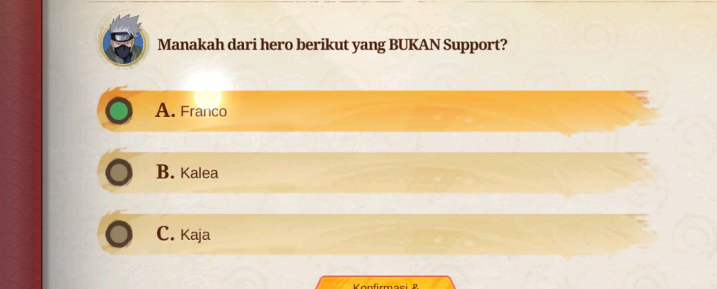 Manakah dari hero berikut yang BUKAN | StudyX