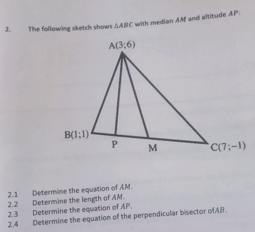 The following sketch shows $ ABC$ with | StudyX