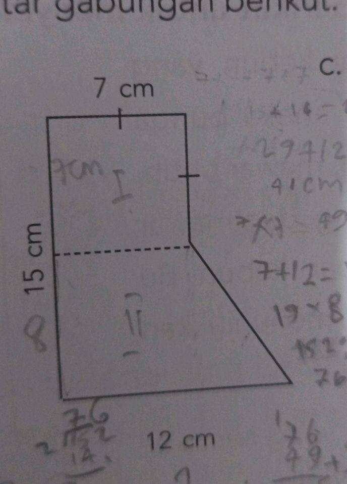 The image shows a composite shape with | StudyX