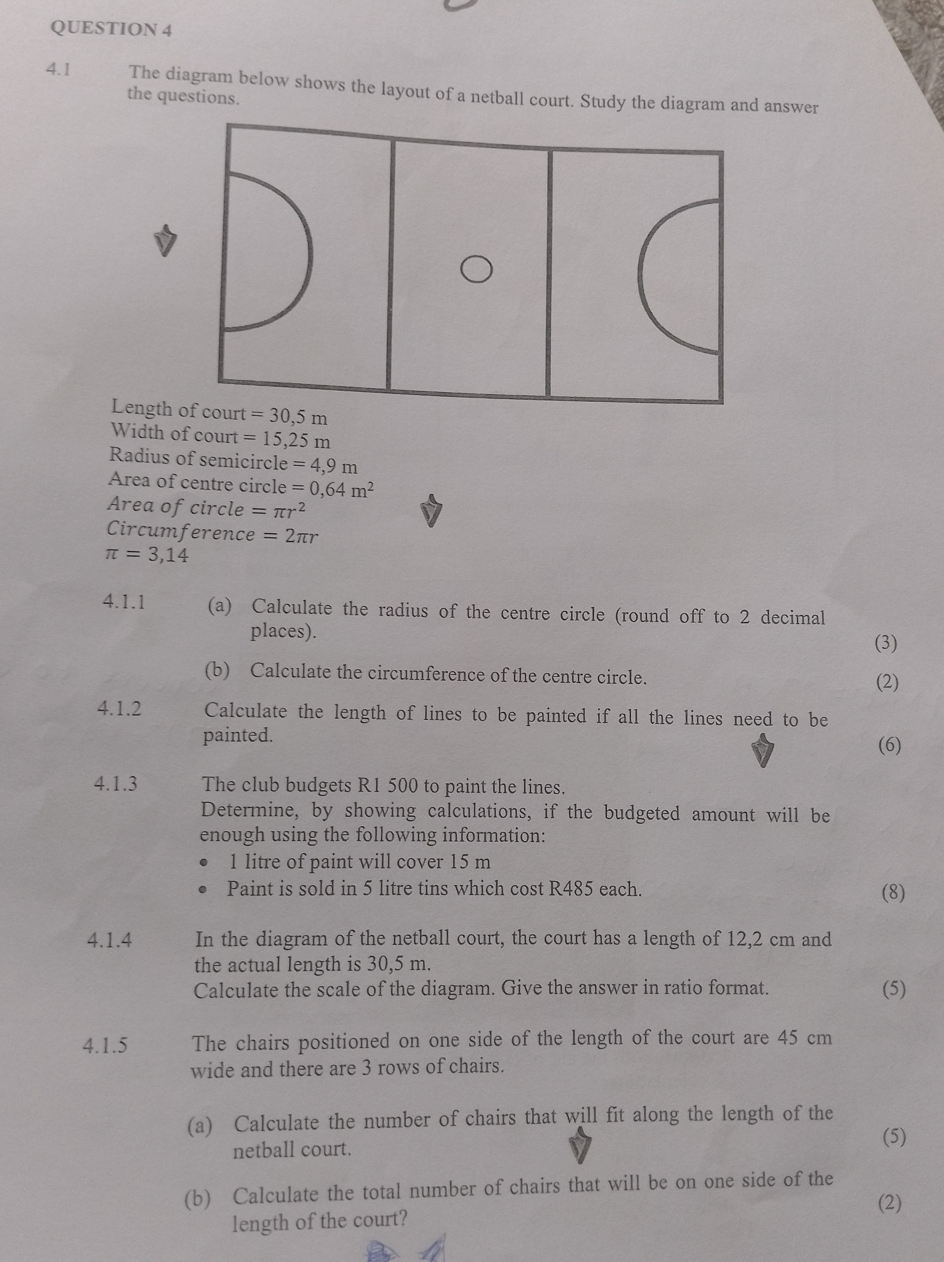 4. The diagram below shows the layout of a | StudyX