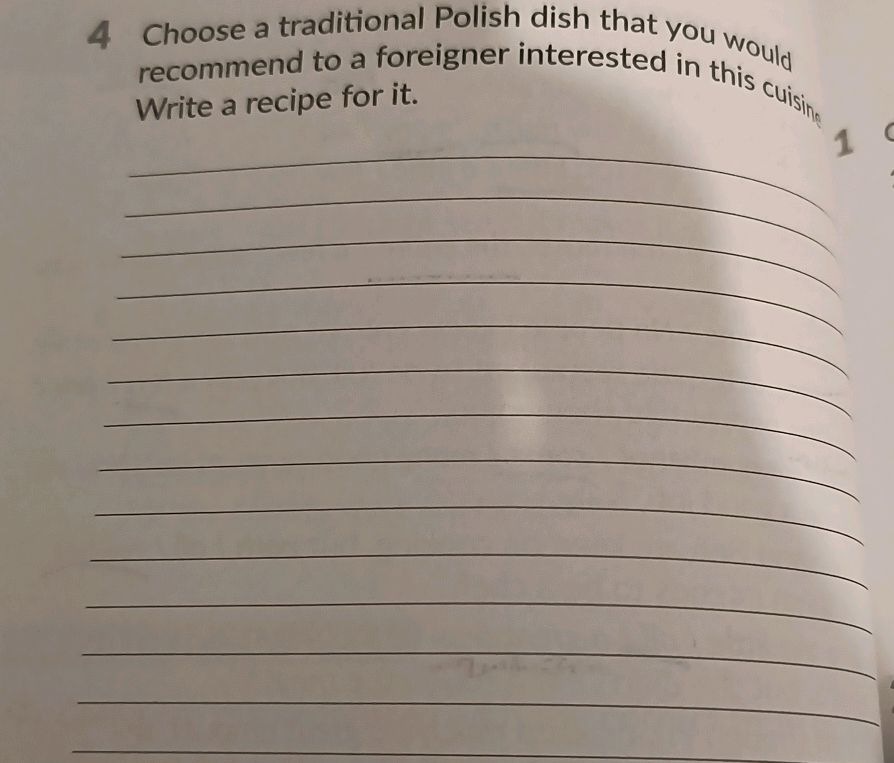 Choose a traditional Polish dish that you | StudyX