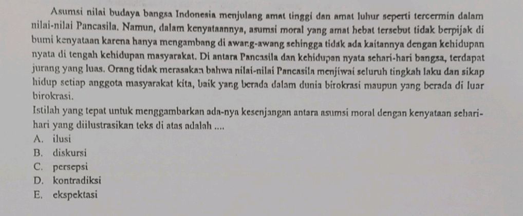 Istilah yang tepat untuk menggambarkan | StudyX