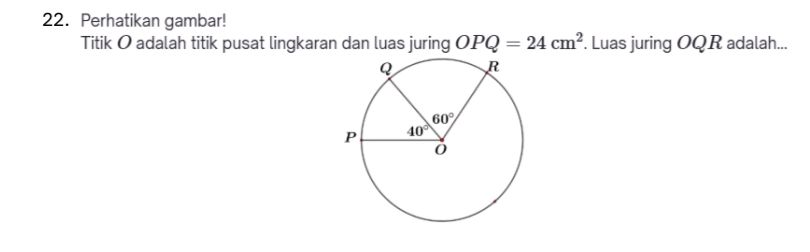 22. Perhatikan gambar! Titik O adalah titik | StudyX