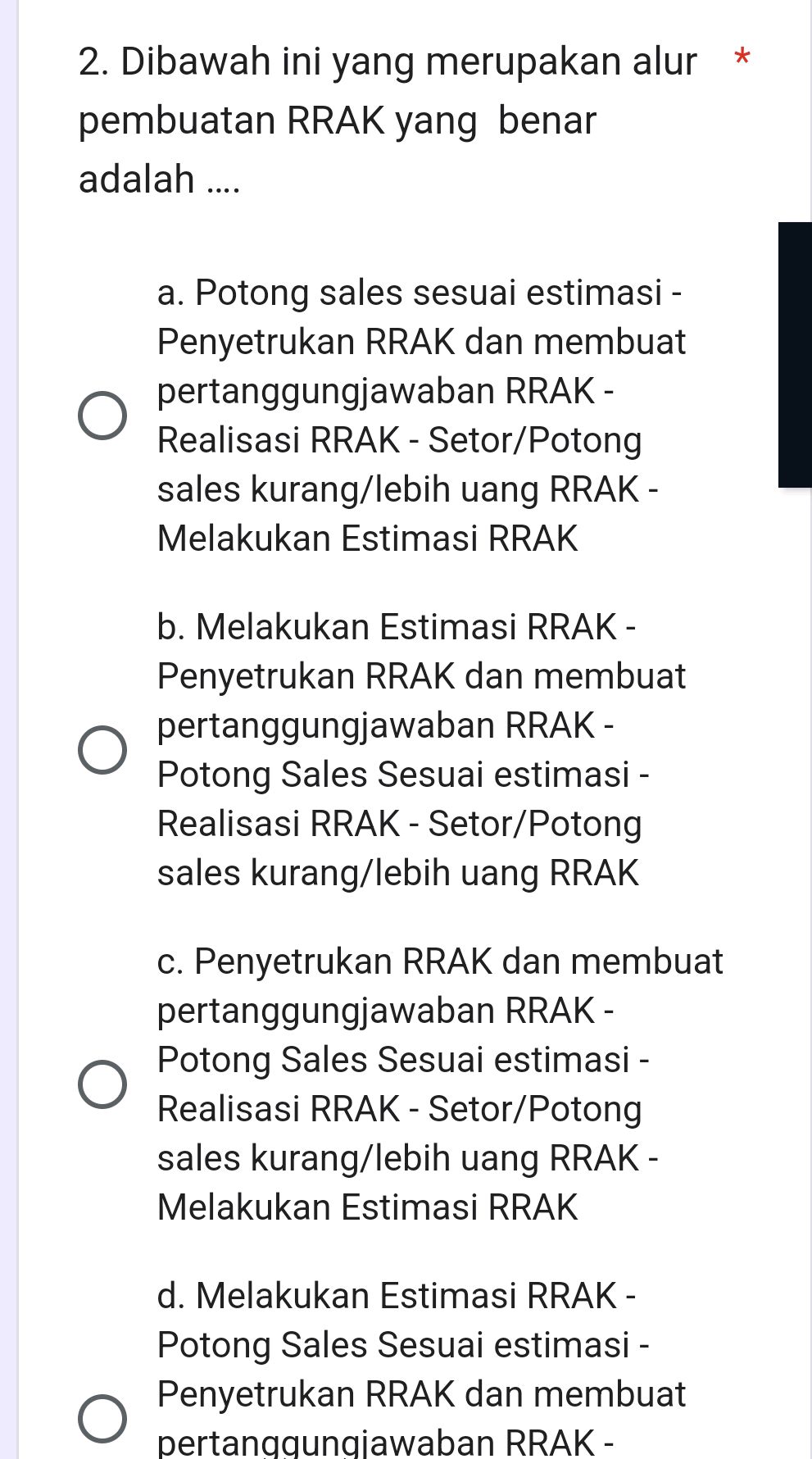 2. Dibawah ini yang merupakan alur pembuatan | StudyX