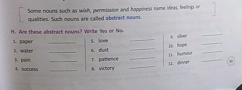 Some nouns such as wish, permission and | StudyX